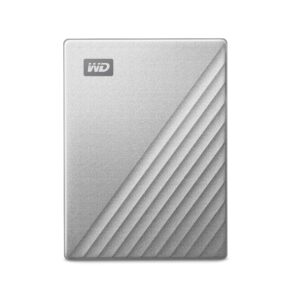 western digital 5tb my passport ultra for mac silver portable external hard drive hdd, usb-c and usb 3.1 compatible - western digitalbpmv0050bsl-wesn