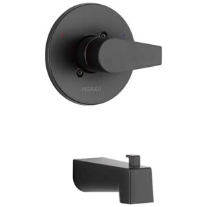 delta faucet peerless ptt14119-bl xander trim kit tub only, matte black