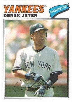 2012 Topps Archives 1977 Cloth Inserts #77C-DJ Derek Jeter New York Yankees Baseball Card NM-MT