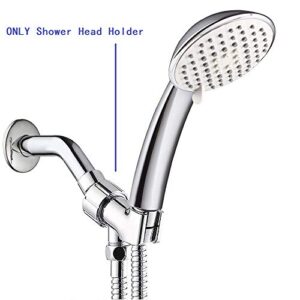 Adjustable Shower Arm Mount- with Universal Wall Hook Bracket and Brass Pivot Ball, NearMoon Shower Head Holder for Hand Held Showerheads