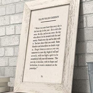 Write It On Your Heart - Motivational Wall Decor Print, Ralph Waldo Emerson Quotes Wall Art For Living Room Decor, Office Decor, and Study Wall Decorations. Unframed Poetry Wall Art Print- 8x10”