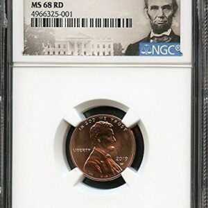 2019 W Lincoln Shield 2019 W First"W" Uncirculated Cent FIRST RELEASES NGC MS68 RD Portrait Label Penny MS-68 NGC SP