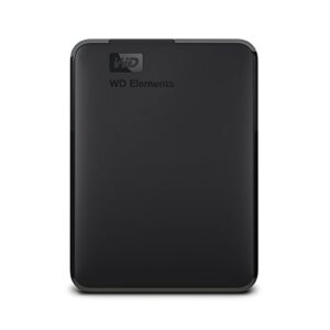 wd 5tb elements portable hdd, external hard drive, usb 3.0 for pc & mac, plug and play ready - wdbu6y0050bbk-wesn