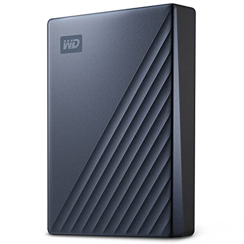 Western Digital 5TB My Passport Ultra Blue Portable External Hard Drive HDD, USB-C and USB 3.1 Compatible - WDBFTM0050BBL-WESN