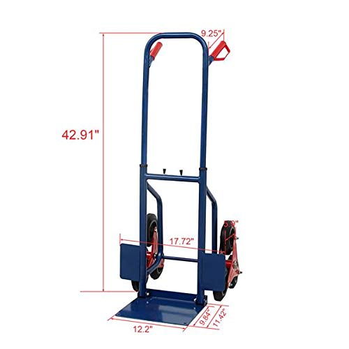 Stair Climbing Cart Portable Climbing Cart 440lb Largest Capacity Stair Climbing Hand Truck Heavy Duty Warehouse Appliance Cart