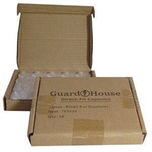 Guardhouse 19mm Direct Fit Coin Capsule for US and Canada Small Cents and Other Similar Sized Coins Pack of 100