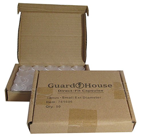 Guardhouse 19mm Direct Fit Coin Capsule for US and Canada Small Cents and Other Similar Sized Coins Pack of 100