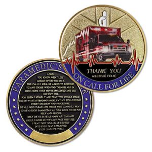 paramedic's prayer emt ems challenge coin