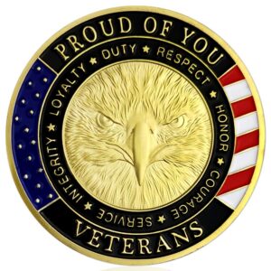 Military Veterans Challenge Coin Thank You for Your Service Appreciation Gift