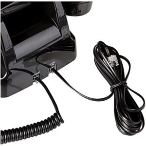 Wild & Wolf 746 Rotary Design Retro Landline Telephone, Black