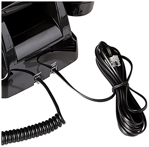 Wild & Wolf 746 Rotary Design Retro Landline Telephone, Black