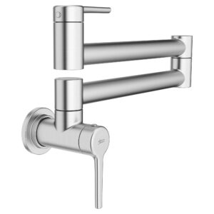 american standard 4803900.075 studio s wall-mount pot filler stainless steel