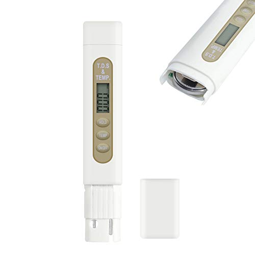 Moor TDS Meter 2-in-1 Digital Tester Pen for Drinking Water, Hydroponics, Coffee, Aquarium, Pool, Hot Tub, Spa, Filtration, RO System - Detect PPM, EC, and Hardness (TDS)