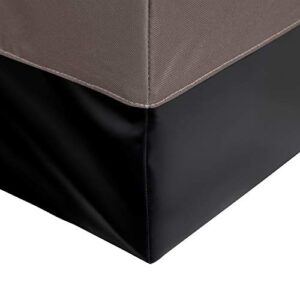 Classic Accessories Ravenna Water-Resistant 162 Gallon Deck Box, Patio Furniture Covers,Dark Taupe