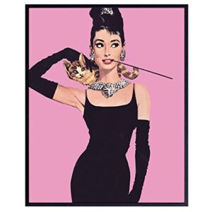 Audrey Hepburn Wall Art, Home Decor - 8x10 Pop Art Poster, Print - Contemporary Modern Room Decorations - Great Gift for Women, Her, Wife, Woman - Unframed PicturePhoto