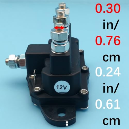 Tuzliufi Starter Solenoid Relay Compatible with 214-1211A11 214-1211A51 214-1211A61 214-1231A11 Hydraulic Pump RV Slide Snow Plow Spreader Winch Motors Windlasses Trailer 6 Terminals 12V Z351