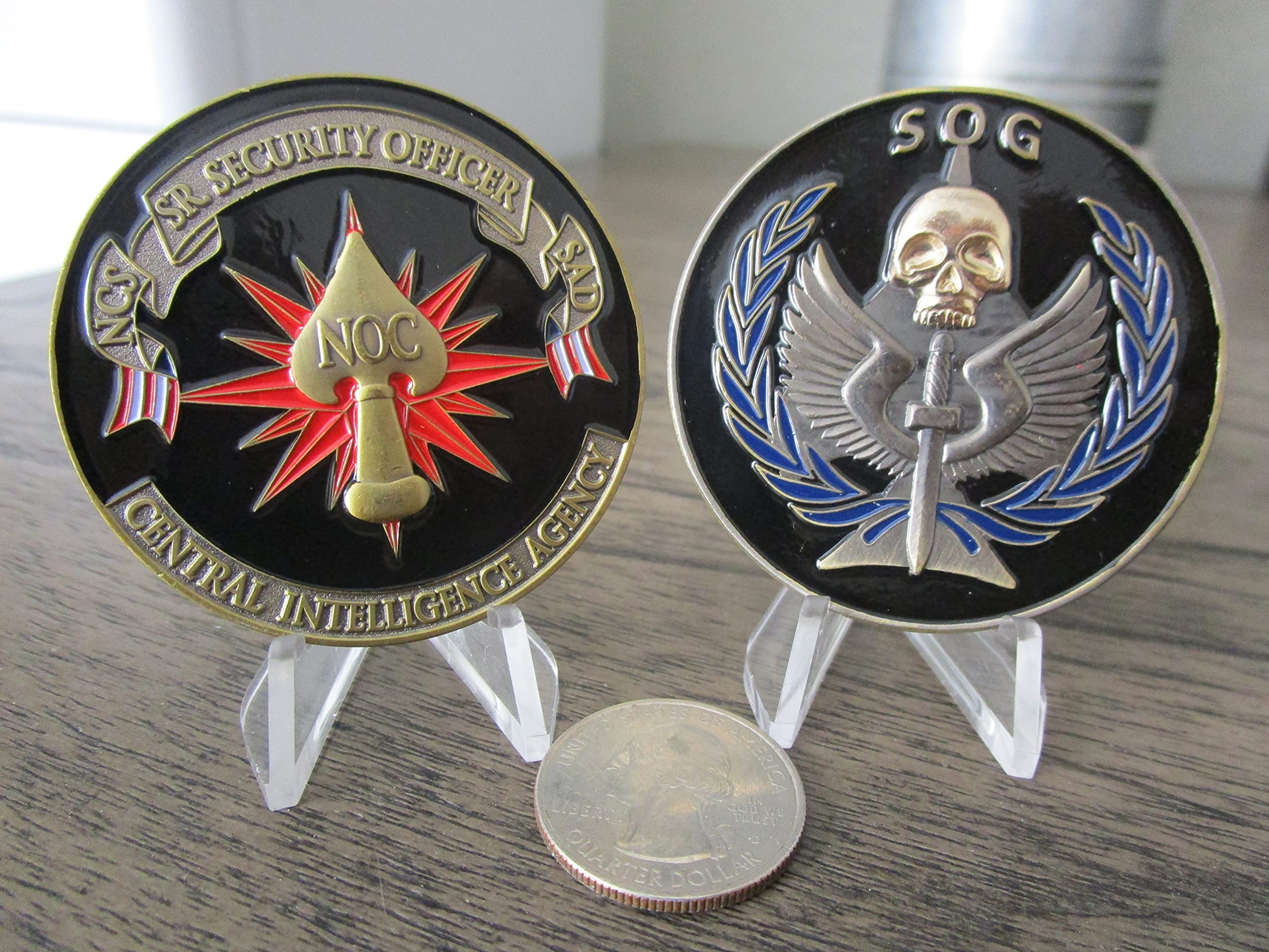 CIA Special Operations Group Non Official Cover SOG NOC Officer Challenge Coin