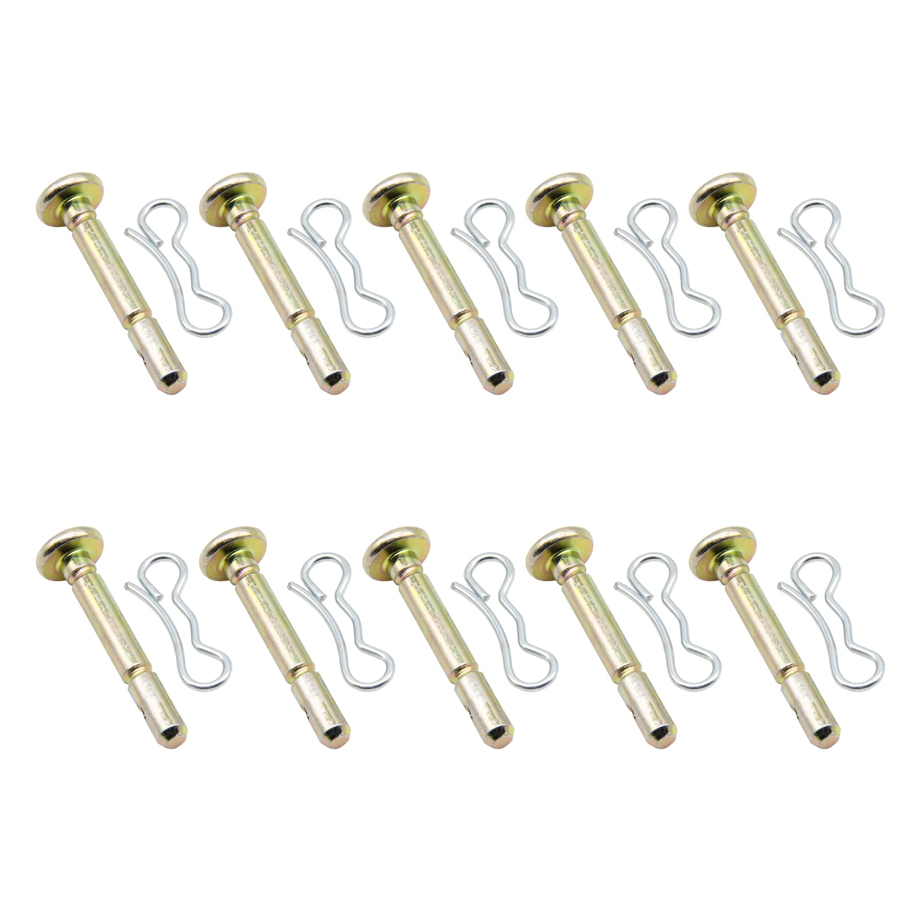 10 PK 738-04155 and 714-04040 Shear Pins Replacement for MTD Cub Cadet Craftsman & Troy-bilt Shear Pins Snow Throwers