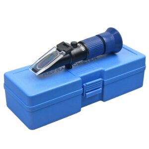 aichose 0-80% brix meter refractometer for measuring sugar content in fruit, honey, maple syrup and other sugary drink, with automatic temperature compensation function