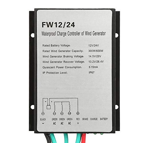 Wind Turbine Controller Waterproof Wind Turbine Generator Controller Regulator 12V/24V