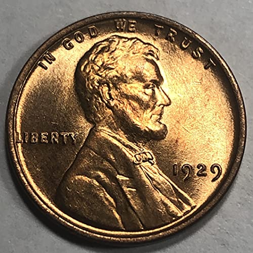 1929 P Lincoln Wheat Penny Cent MS-65 RED