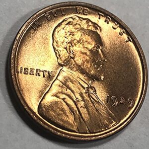 1929 P Lincoln Wheat Penny Cent MS-65 RED