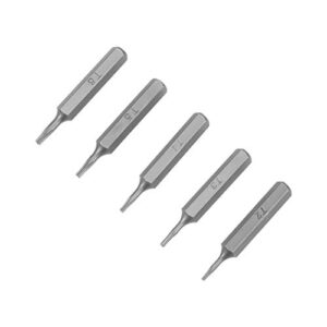 uxcell torx bits set 5pcs 5/32 inch hex shank t2 t3 t4 t5 t6 screwdriver bit set 28mm length s2 screw driver kit tools