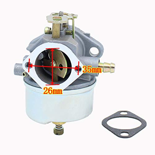 Yingshop Carburetor Compatible for John Deere Snowblower 526 726 732 826 826D 828D 832 1032 1032D TRS22 TRS24 TRS26 TRS27 TRS32 TRX24 TRX26 TRX27 TRX32 Snow Blower Carb with Primer Bulb Gasket Clamps