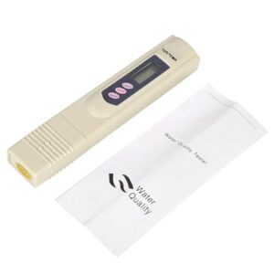 water quality tester,digital tds water quality temperature tester pen,ideal water test meter for drinking water, aquariums (gray)