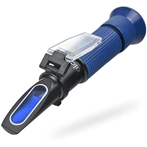 Aichose Brix Refractometer for Measuring Sugar Content in Brewing, Cooking and Food Indurstry.Dual Scale: Brix of 0-32% and Corresponding Specific Gravity