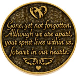 Always in Our Hearts Memorial Coin (Antique Gold) Set of 10