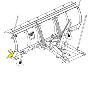 Buyers Products SnowDogg 16120620, Black Steel Cutting Edge for HD80/EX80 Plow