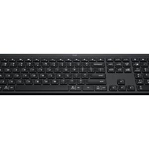 Logitech MX Keys Advanced Wireless Illuminated Keyboard, Tactile Responsive Typing, Backlighting, Bluetooth, USB-C, Apple macOS, Microsoft Windows, Linux, iOS, Android, Metal Build (Black)