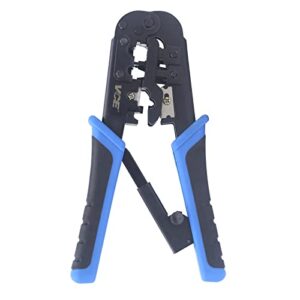 vce rj45 rj11/rj12 rj22 ethernet crimp tool crimper cutter stripper all-in-one multi-tool for network telephone cat3 cat5 cat5e cat6 cat6a modular connector plug cables