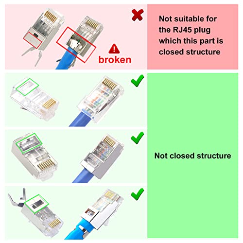 VCE RJ45 RJ11/RJ12 RJ22 Ethernet Crimp Tool Crimper Cutter Stripper All-in-one Multi-Tool for Network Telephone Cat3 Cat5 Cat5e Cat6 Cat6A Modular Connector Plug Cables