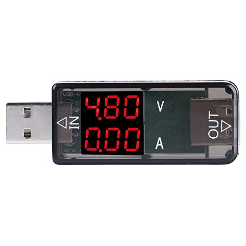 Taidda USB Tester, Multimeter Charger USB Tester USB Color LCD Voltmeter Ammeter Current Meter Multimeter Charger USB Tester for Most Applications2#