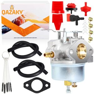 qazaky adjustable carburetor compatible with tecumseh 640052 640054 640058 640058a 640349 hmsk80 hmsk85 hmsk90 hmsk100 hsmk110 lh318sa lh358sa 8hp 9hp 10hp snowblower snow thrower generator shredder