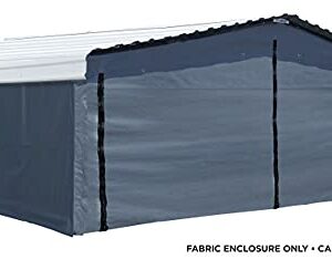 Arrow Carports Enclosure Kit for Galvanized Steel Carport, Fabric Carport Wall Panels, 20' x 20' x 7'