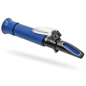 alcohol refractometer of 0-80% volume percent scale range, for alcohol content measurement in alcohol liquor production, distilled beverages, homebrew, with automatic temperature compensation function