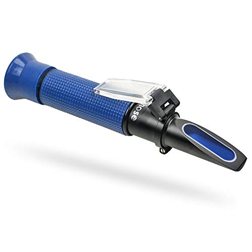 Alcohol Refractometer of 0-80% Volume Percent Scale Range, for Alcohol Content Measurement in Alcohol Liquor Production, Distilled Beverages, Homebrew, with Automatic Temperature Compensation Function