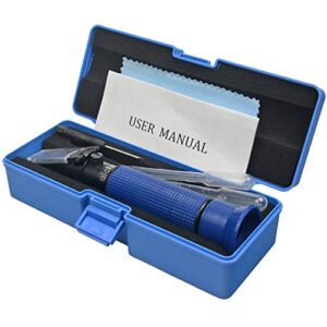 Alcohol Refractometer of 0-80% Volume Percent Scale Range, for Alcohol Content Measurement in Alcohol Liquor Production, Distilled Beverages, Homebrew, with Automatic Temperature Compensation Function