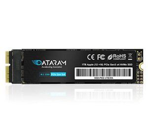 dataram 1tb m.2 m-key pcie nvme ssd for 2013-16 macbook, mac pro, air, mini, imac