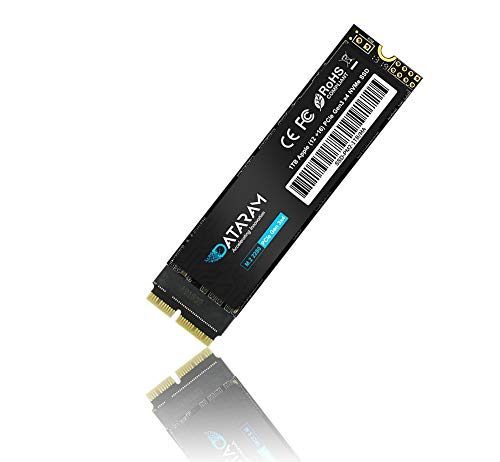 Dataram 1TB M.2 M-Key PCIe NVMe SSD for 2013-16 MacBook, Mac Pro, Air, Mini, iMac