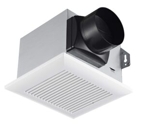 tech drive very-quiet 80 cfm, 1.5 sone no attic access needed installation bathroom ventilation and exhaust fan