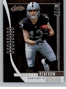 2019 absolute #120 hunter renfrow rc rookie oakland raiders nfl football trading card