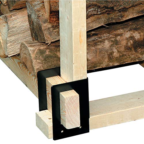 LOG BRACKET STEEL BLK/4