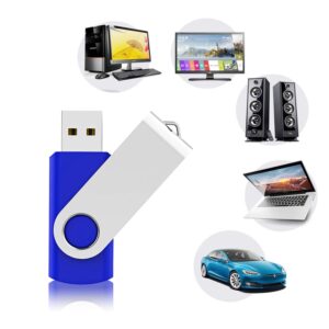 KEXIN USB Flash Drive 32gb Thumb Drive 10 Pack 32 GB Flash Drives Bulk USB Jump Drive Memory Stick Data Storage Pen Drive, Blue