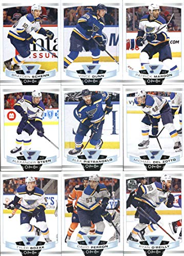 2019-20 O-Pee-Chee Hockey St. Louis Blues Team Set of 18 Cards: Vladimir Tarasenko(#37), Jordan Binnington(#43), Jaden Schwartz(#52), Oskar Sundqvist(#134), Jake Allen(#220), Joel Edmundson(#235), Colton Parayko(#236), Jay Bouwmeester(#264), Robert Thomas