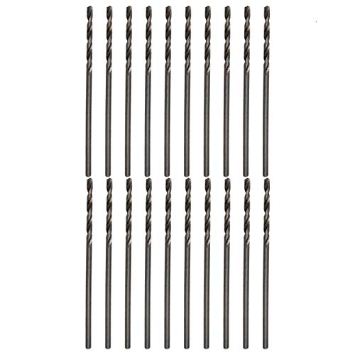 Utoolmart 1mm Twist Drill High Speed Steel Bit HSS-6542 for Steel Aluminum Alloy 20 pcs