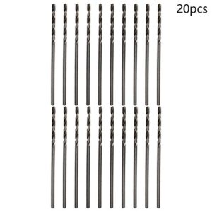 Utoolmart 1mm Twist Drill High Speed Steel Bit HSS-6542 for Steel Aluminum Alloy 20 pcs